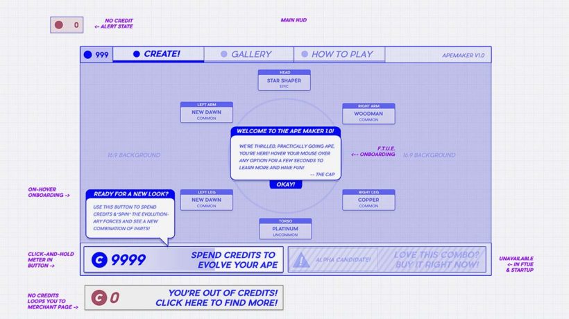 How do you make a videogame ui ux Wireframe, Part 1