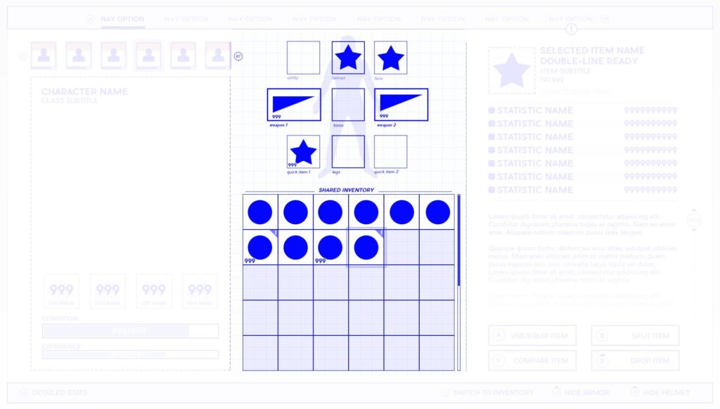 How Do You Make a Videogame UI UX Wireframe Example: Wasteland 3